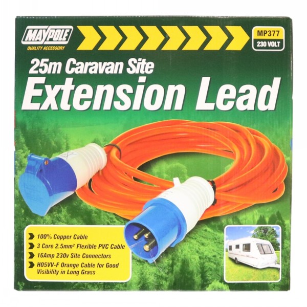 Maypole Site Extension Lead 240v 16 Amp 25 Metre | Cambers Country Store
