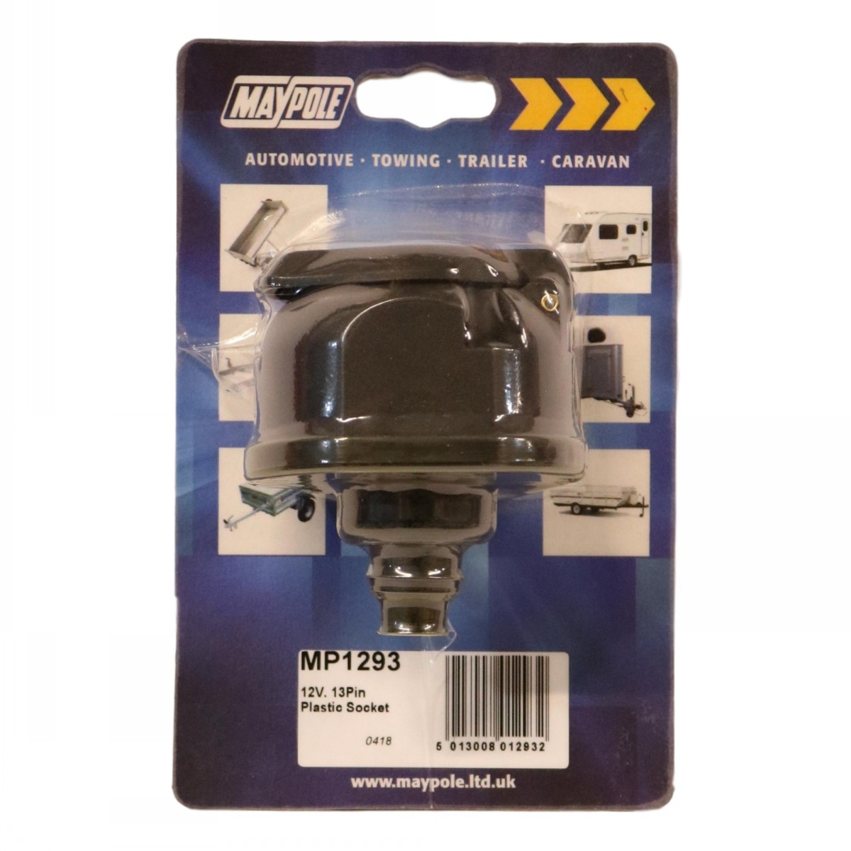 Maypole Trailer Socket 12v 13 Pin Plastic | Cambers Country Store