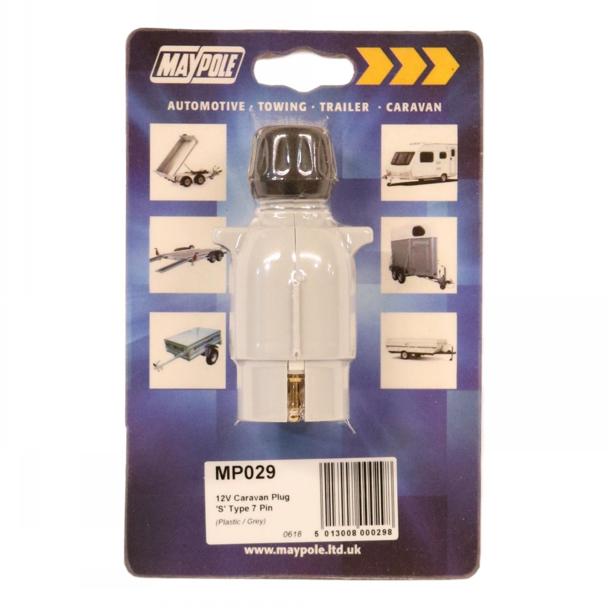 Maypole 7 Pin Plug Plastic Male 12N Caravan Type | Cambers Country Store