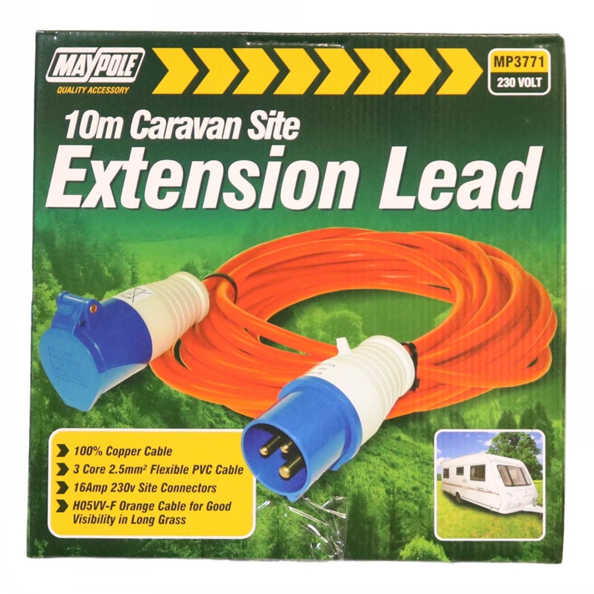 Maypole Site Extension Lead 240v 16 Amp 10 Metre | Cambers Country Store