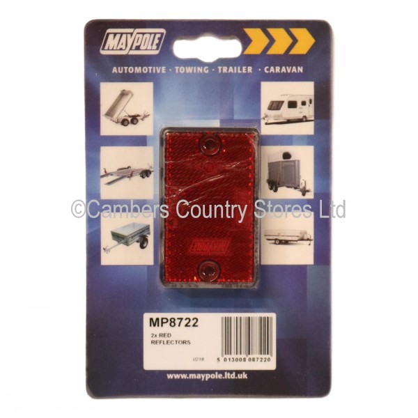 Maypole Reflectors Red 2 Pack | Cambers Country Store