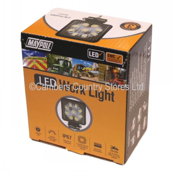 Maypole LED Worklight 12/24v 27w Floodlight | Cambers Country Store
