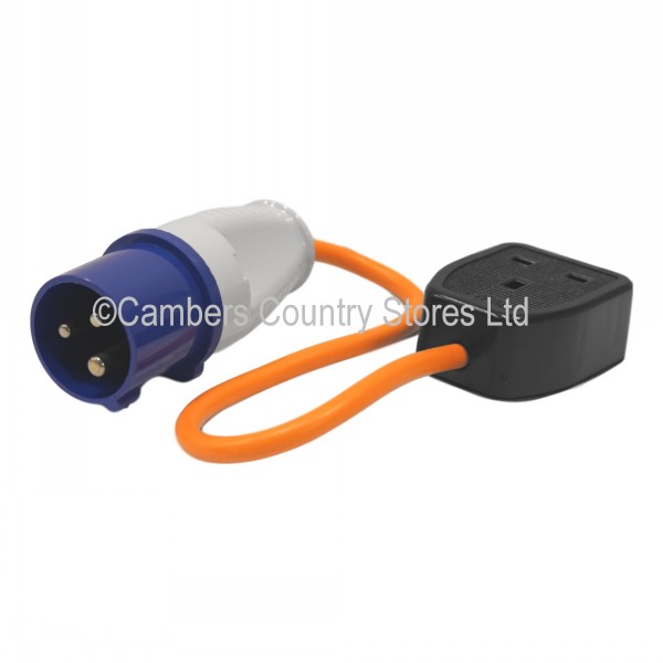 Maypole Site Plug Lead Blue 240v 16 Amp To UK Socket | Cambers Country ...