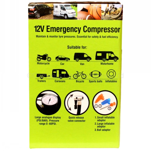 Maypole Emergency Air Compressor 12v | Cambers Country Store
