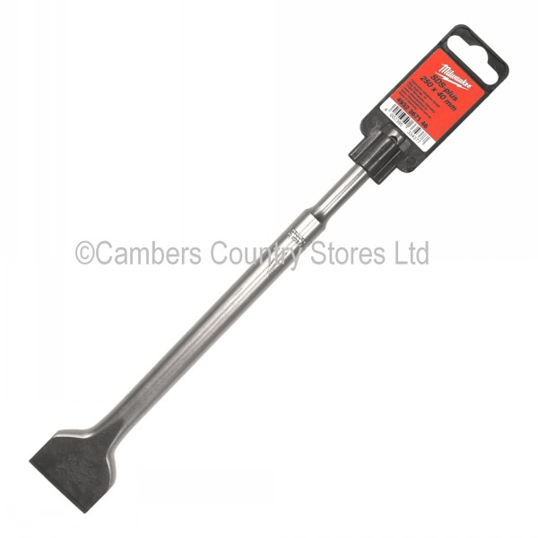 Milwaukee SDS Wide Chisel 250mm x 40mm | Cambers Country Store