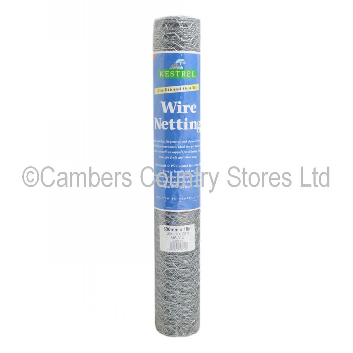 Galvanised Wire Netting 600 x 25 x 0.9mm x 10m | Cambers Country Store