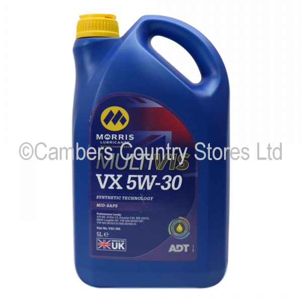 Morris Multivis ADT VX 5W-30 Engine Oil | Cambers Country Store