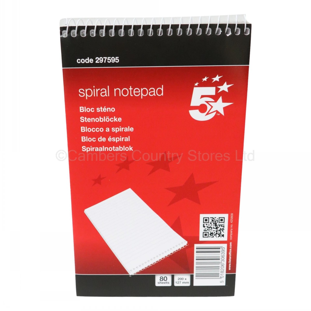 5 Star Office Shorthand Note Pad Ruled 80 Page | Cambers Country Store