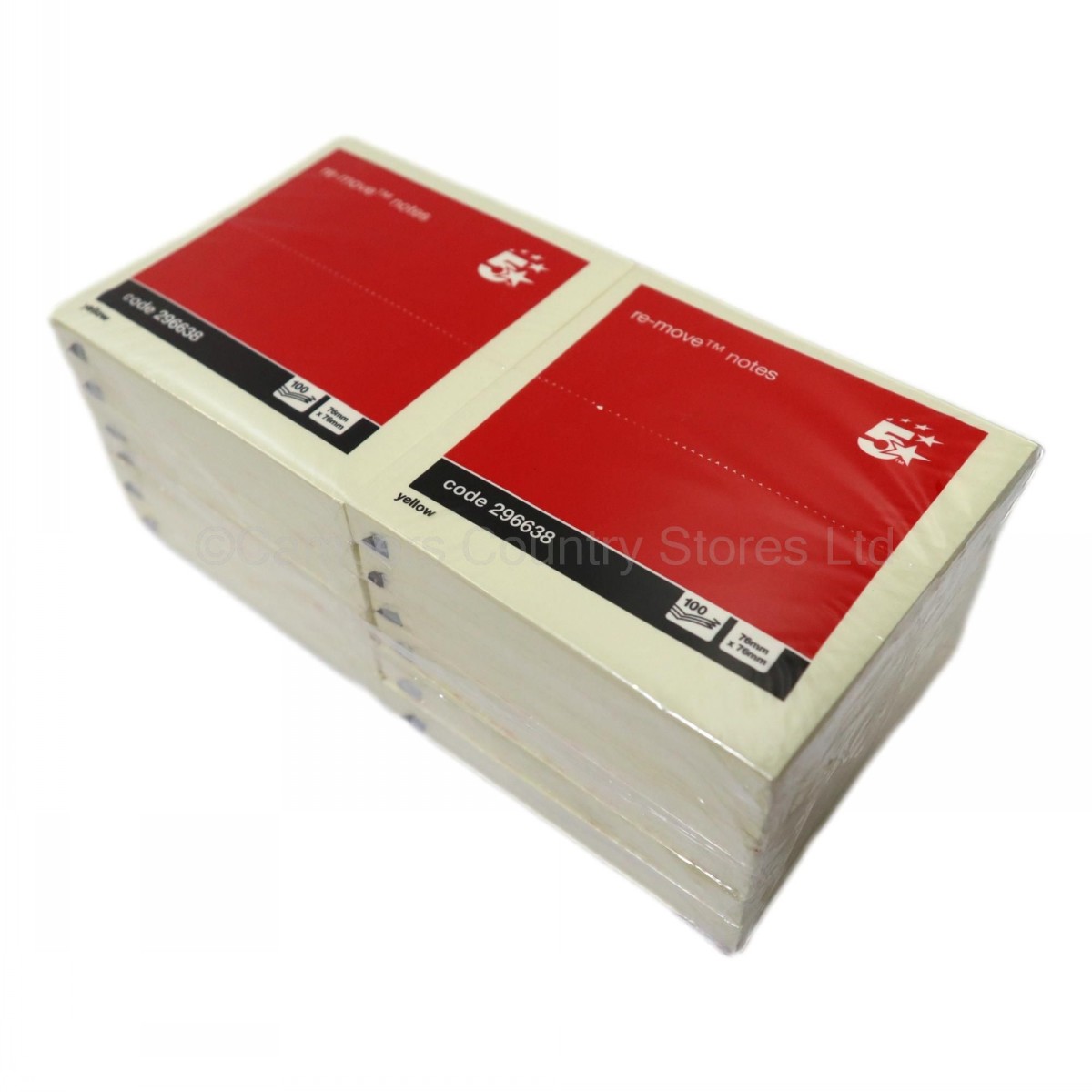5 Star Office Post It Notes 76 x 76mm 12 x 100 Pack | Cambers Country Store
