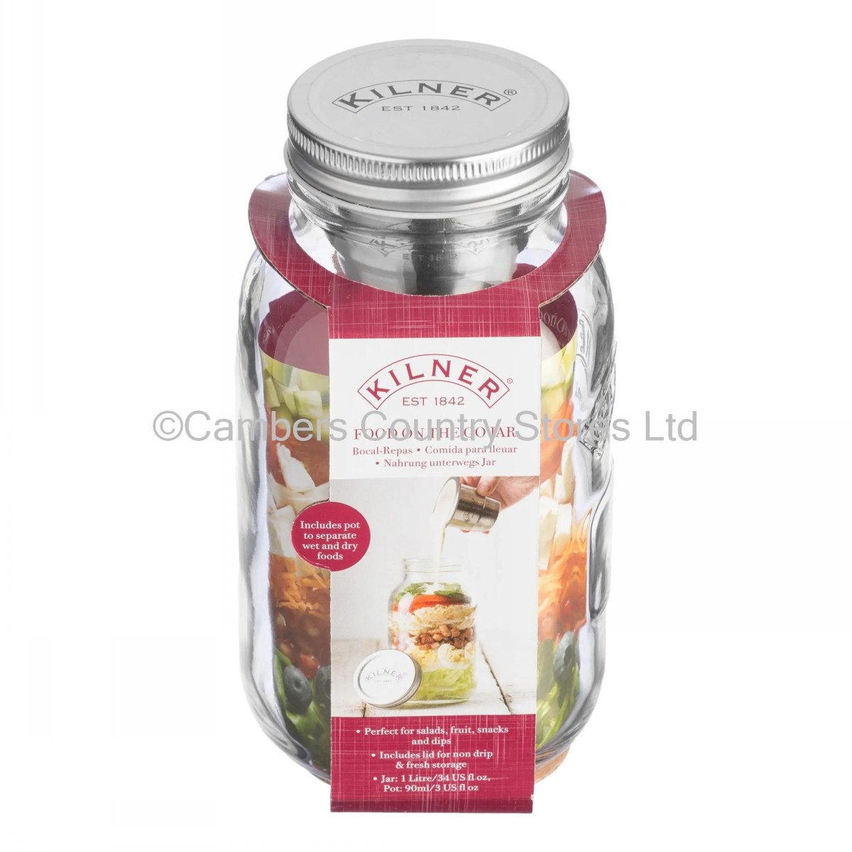 Kilner Food On The Go Jar 1 Litre | Cambers Country Store