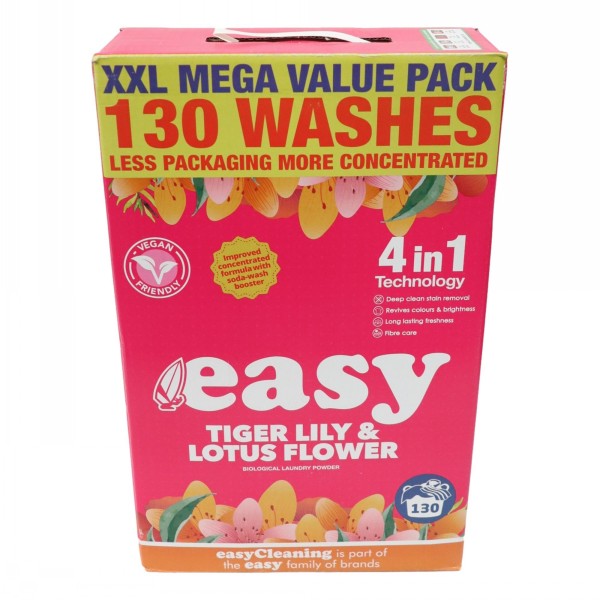 Easy 4 In 1 Washing Powder Lily & Lotus Flower 130 Wash | Cambers ...