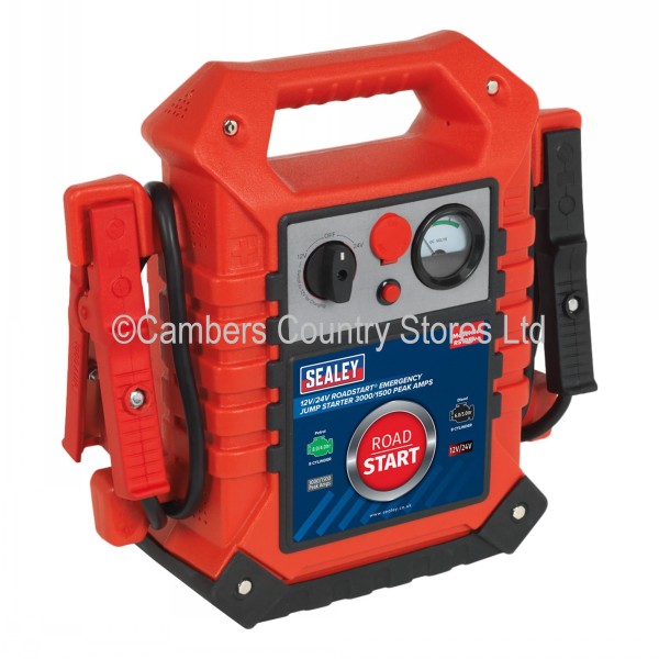 Sealey Road Start Jump Starter Up To 8.0L 12/24v | Cambers Country Store