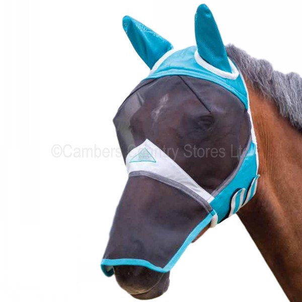 Shires Fly Mask With Ears & Nose Fine Mesh | Cambers Country Store