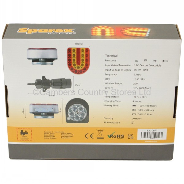 Connix Wireless LED Trailer Lighting Set | Cambers Country Store