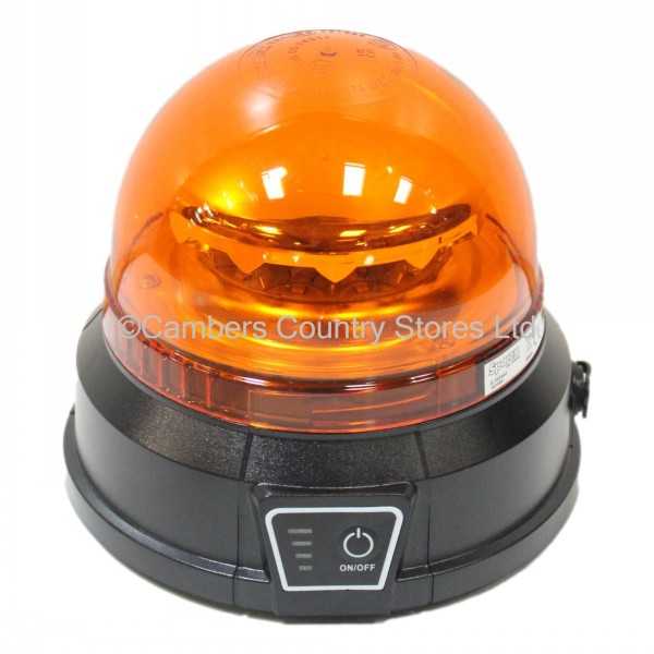 Sparex Rechargeable LED Amber Beacon Magnetic | Cambers Country Store