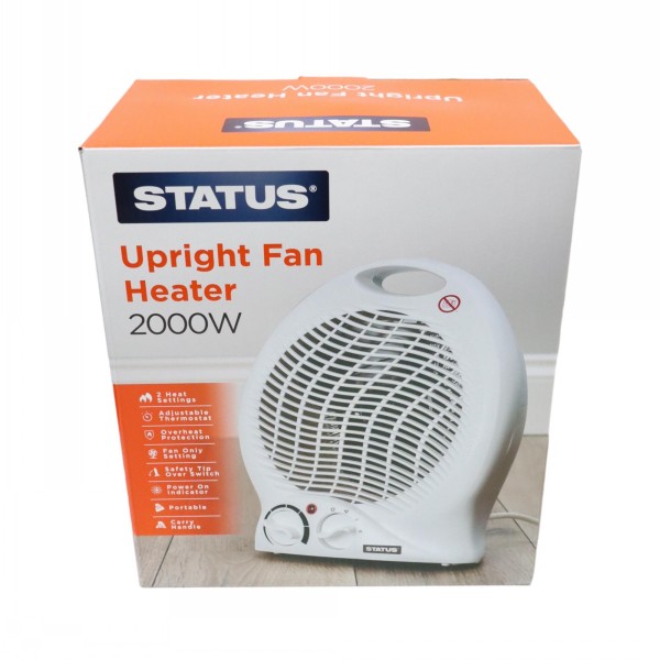 Status Fan Heater 2000w Upright With Thermostat | Cambers Country Store