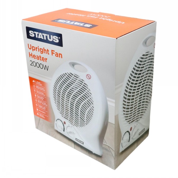 Status Fan Heater 2000w Upright With Thermostat | Cambers Country Store
