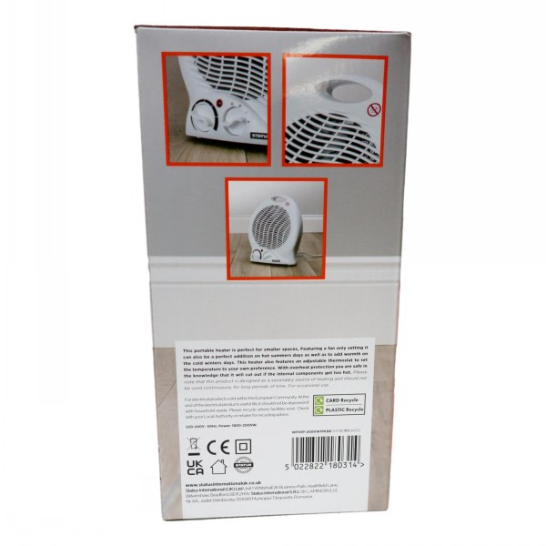 Status Fan Heater 2000w Upright With Thermostat | Cambers Country Store