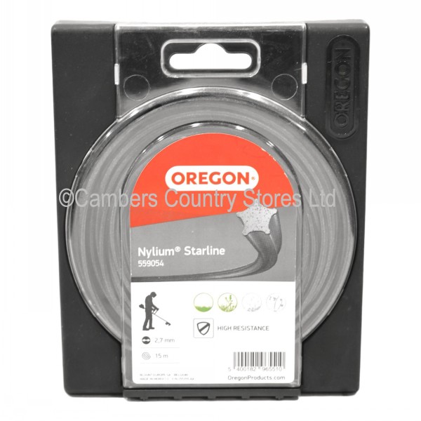 Oregon Strimmer Line Nylium Starline 2.7mm x 15m | Cambers Country Store