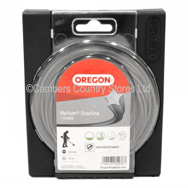 Oregon Strimmer Line Nylium Starline 3.0mm x 15m | Cambers Country Store