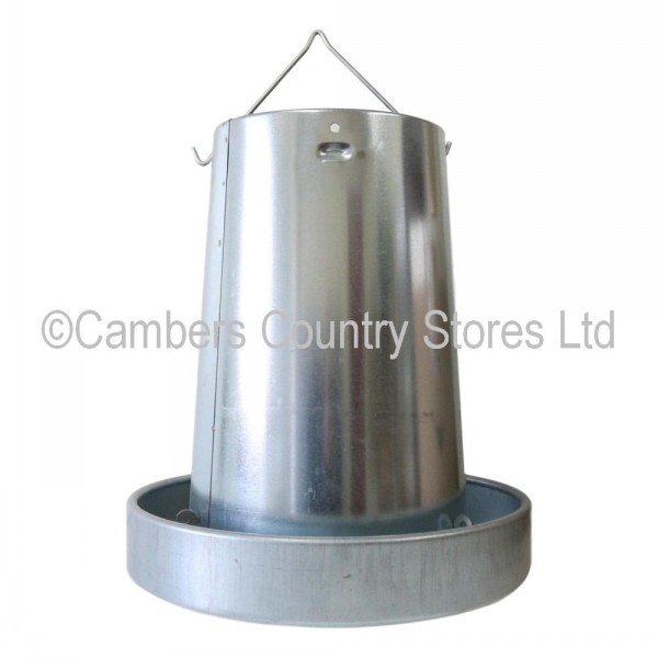 Hanging Poultry Tube Feeder Galvanised 20kg | Cambers Country Store
