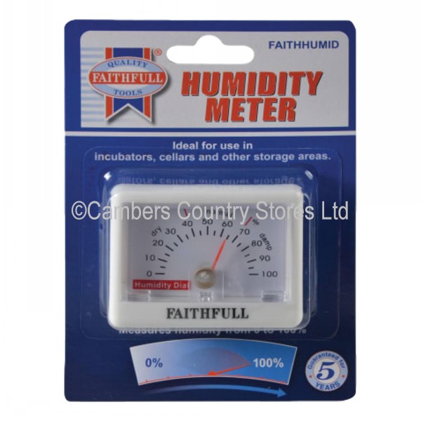 Faithfull Humidity Dial Hygrometer | Cambers Country Store