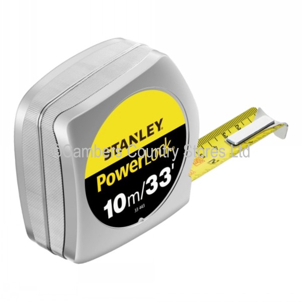 Stanley Powerlock Tape Measure 10m | Cambers Country Store