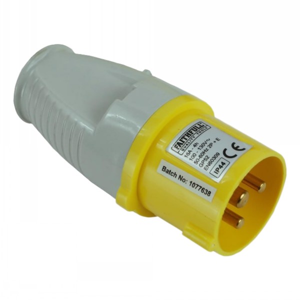 Faithfull Site Plug Yellow 110v 16 Amp | Cambers Country Store
