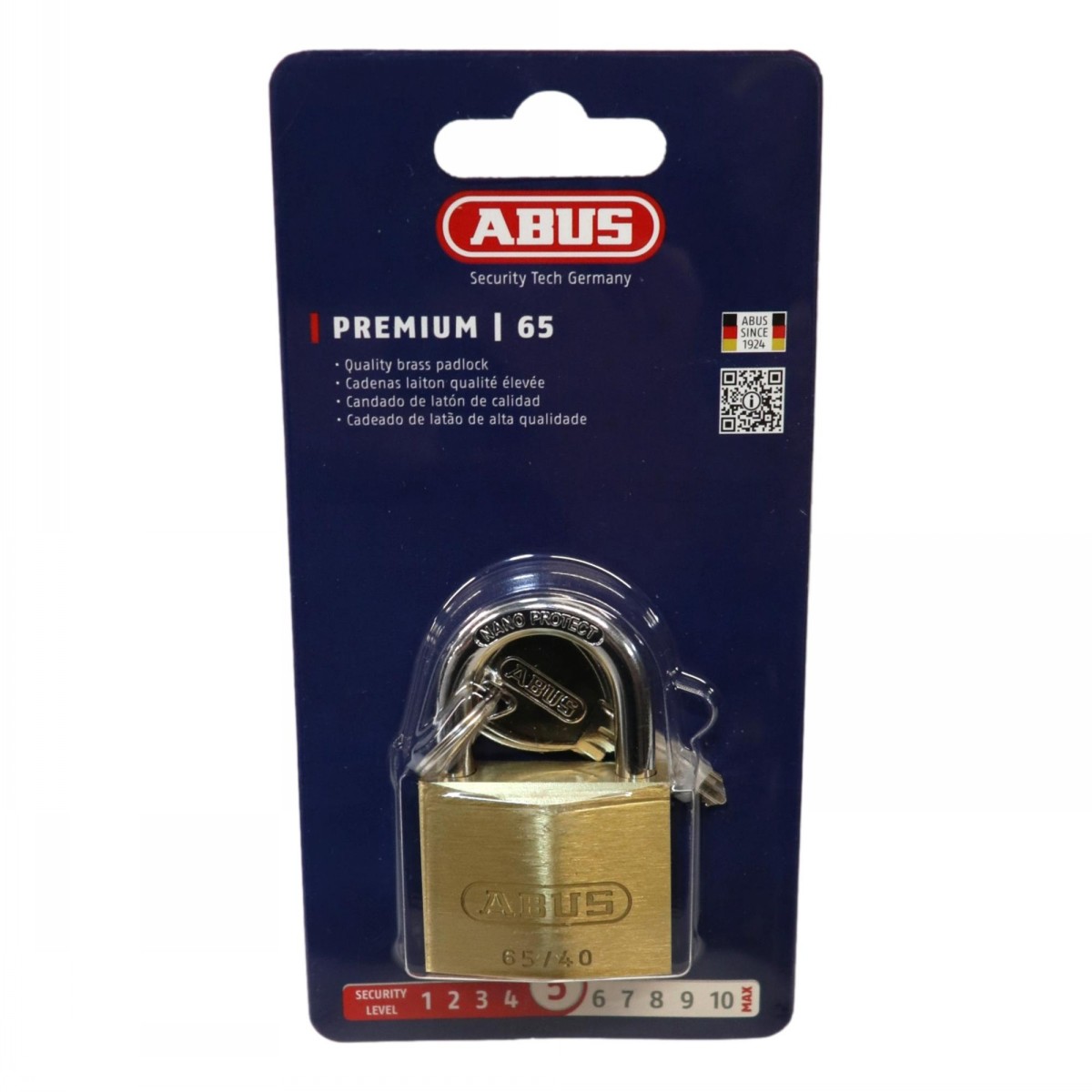 Abus Padlock 65/40 Brass | Cambers Country Store