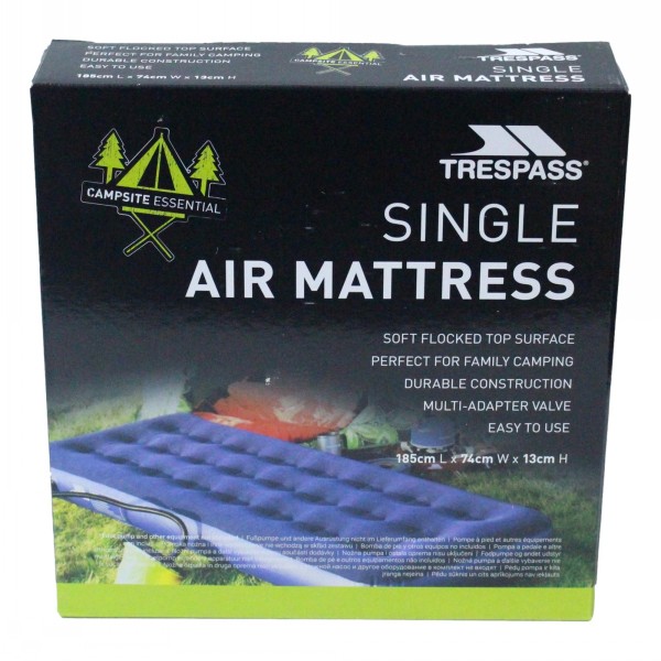 Trespass Blimp Soft Flock Air Mattress Single | Cambers Country Store