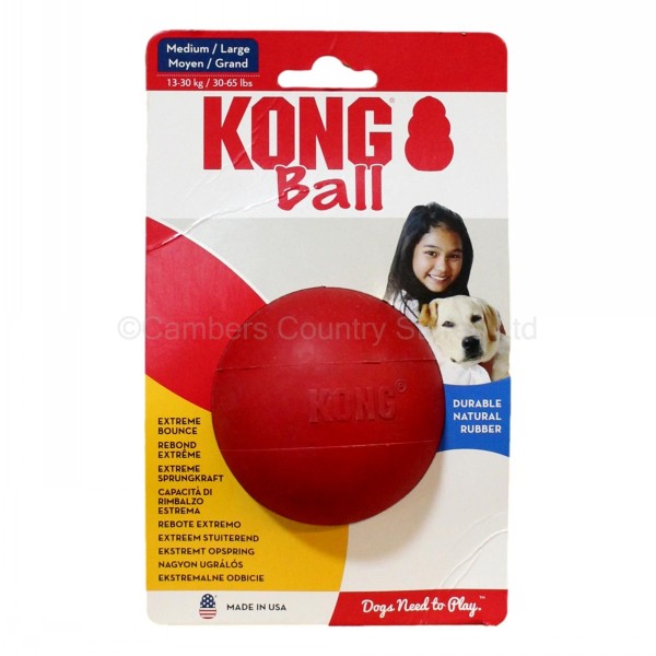 Kong Ball Heavy Duty Dog Toy Medium/Large | Cambers Country Store