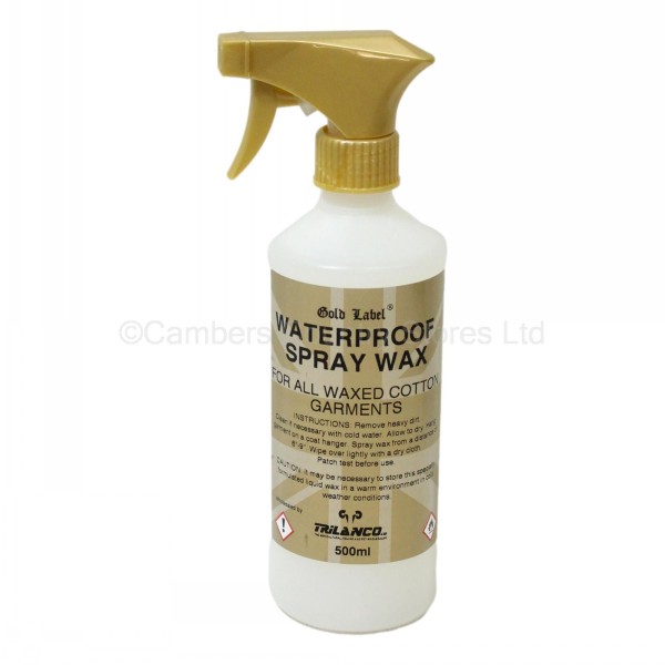 Gold Label Waterproof Wax Spray 500ml | Cambers Country Store