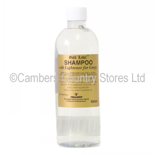 Gold Label Shampoo For Greys 500ml | Cambers Country Store