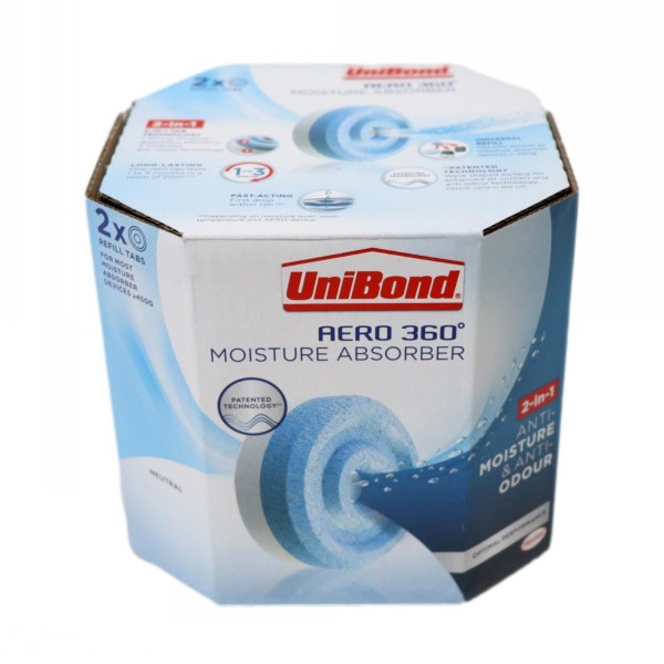 Unibond Aero 360 Moisture & Odour Absorber Refill 2 Pack | Cambers ...