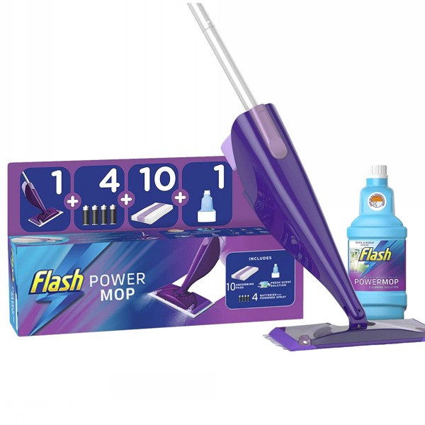 Flash Power Mop Starter Kit With 10 Pads | Cambers Country Store