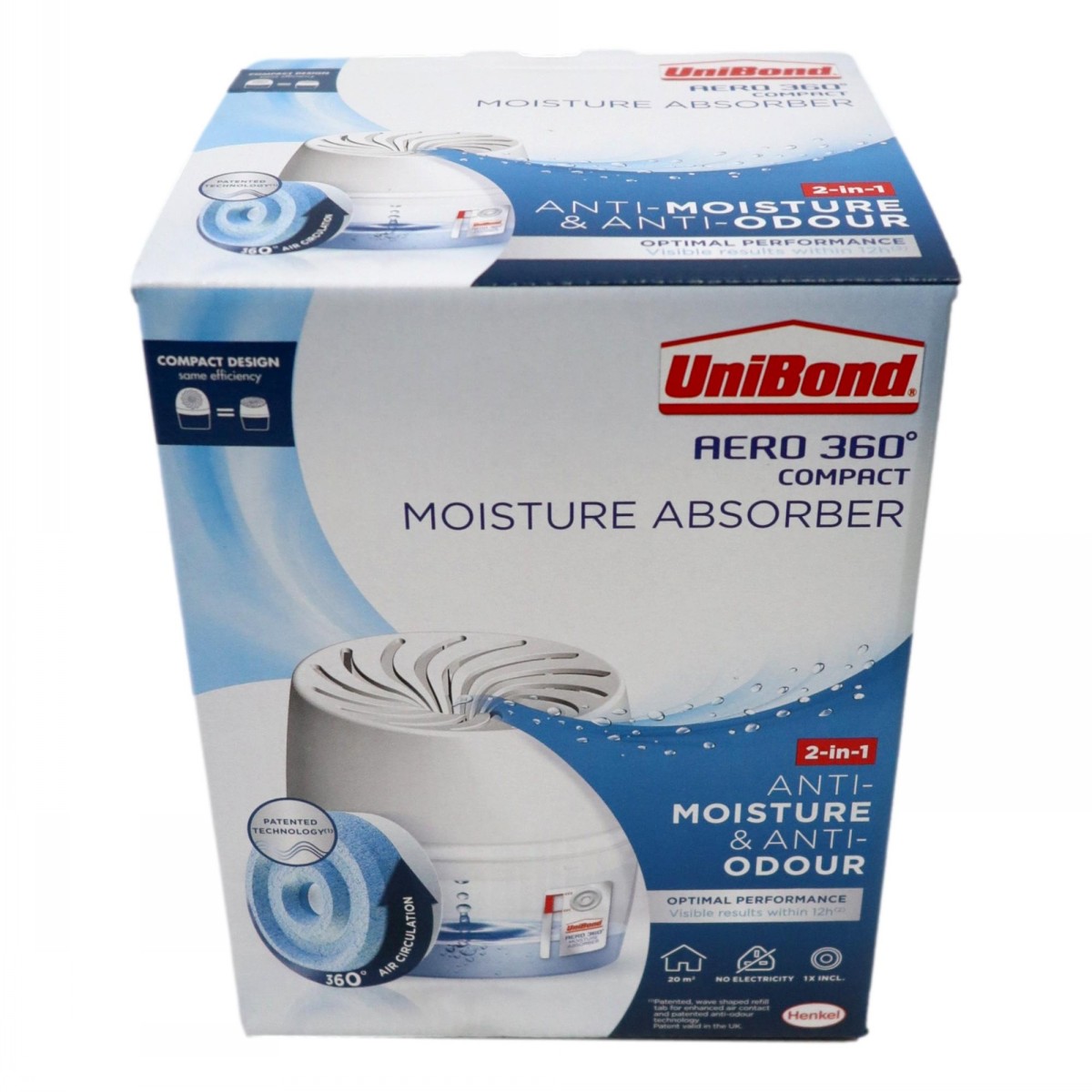 Unibond Aero 360 Moisture & Odour Absorber Kit Compact | Cambers ...