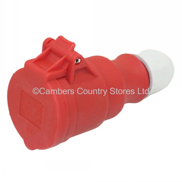 Three Phase Site Socket Red 415v 16 Amp 5 Pin | Cambers Country Store