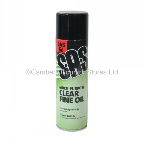 SAS Clear Fine Oil Spray 500ml | Cambers Country Store