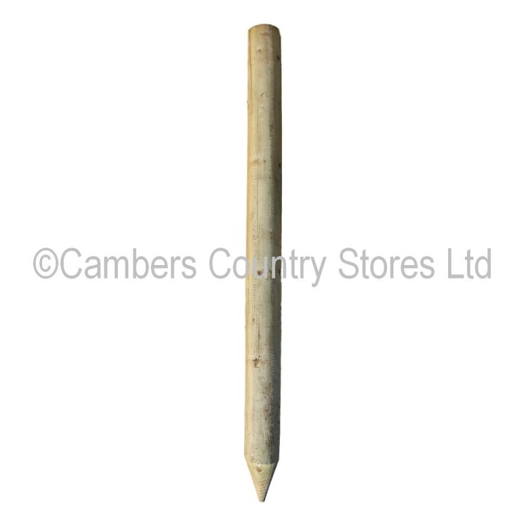 Round Pointed Timber Post 7' x 6" | Cambers Country Store