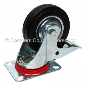 Castor Wheel Swivel & Brake 100mm | Cambers Country Store
