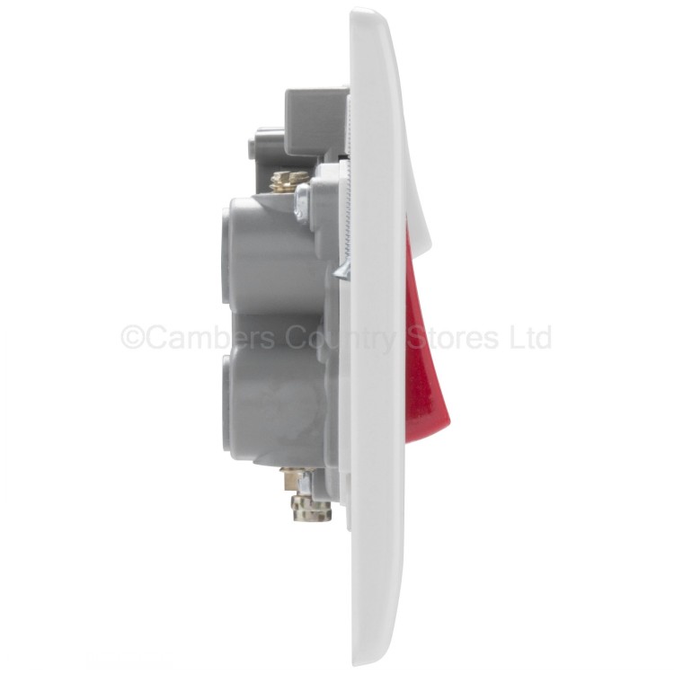 BG Rounded Edge Double Pole Cooker Switch & Socket 45A | Cambers ...