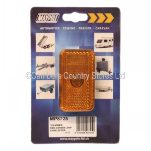 Maypole Marker Lamp 12v Amber Side | Cambers Country Store