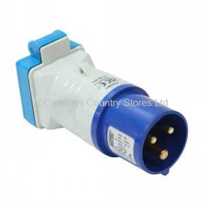 Maypole Site Plug Blue 240v 16 Amp To UK Socket | Cambers Country Store