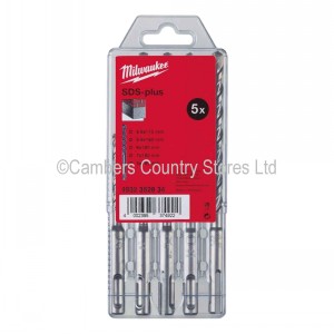 Milwaukee SDS+ Drill Bit Set M2 5 Piece | Cambers Country Store