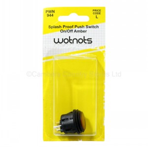 Wotnots On/Off Push Switch Splash Proof Amber | Cambers Country Store