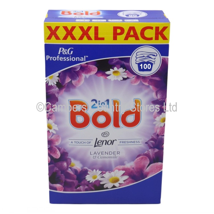 Bold 2 In 1 Washing Powder Lavender & Camomile 100 Wash | Cambers ...