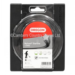 Oregon Strimmer Line Nylium Starline 2.4mm x 15m | Cambers Country Store