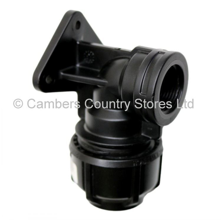 Philmac Wall Plate Elbow 25mm x 3/4" | Cambers Country Store