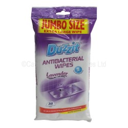 Duzzit Wipes Antibacterial Lavender XL 30 Pack | Cambers Country Store