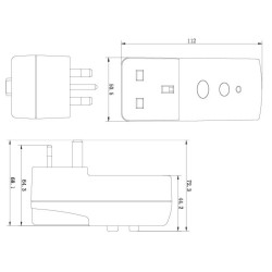 Masterplug RCD Safety Adaptor Plug | Cambers Country Store